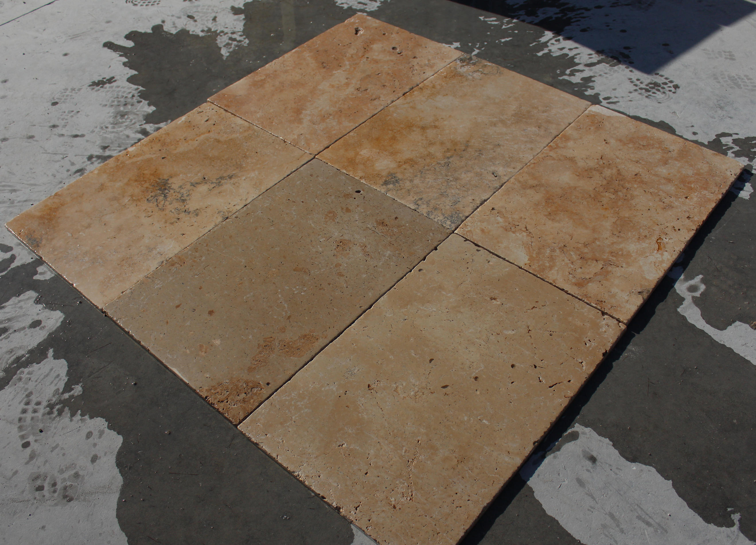 40 x 60 x 3 cm Tumbled Travertine