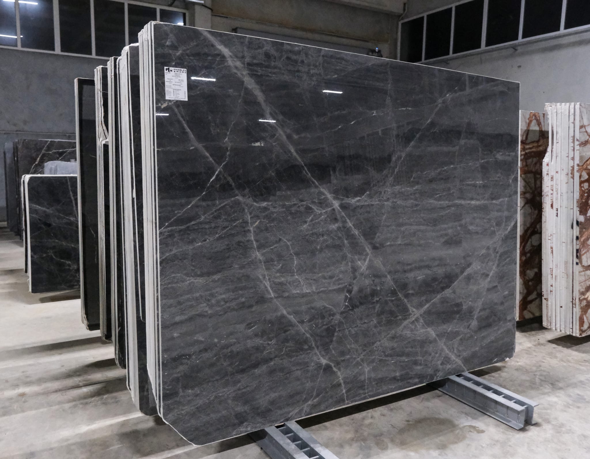 Tesla Grey 2 cm Slabs at Stock